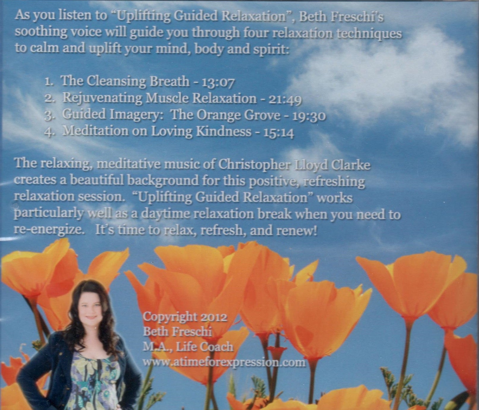 Uplifting Guided Relaxation, CD by Beth Freschi – TIMELESS Essential Oils